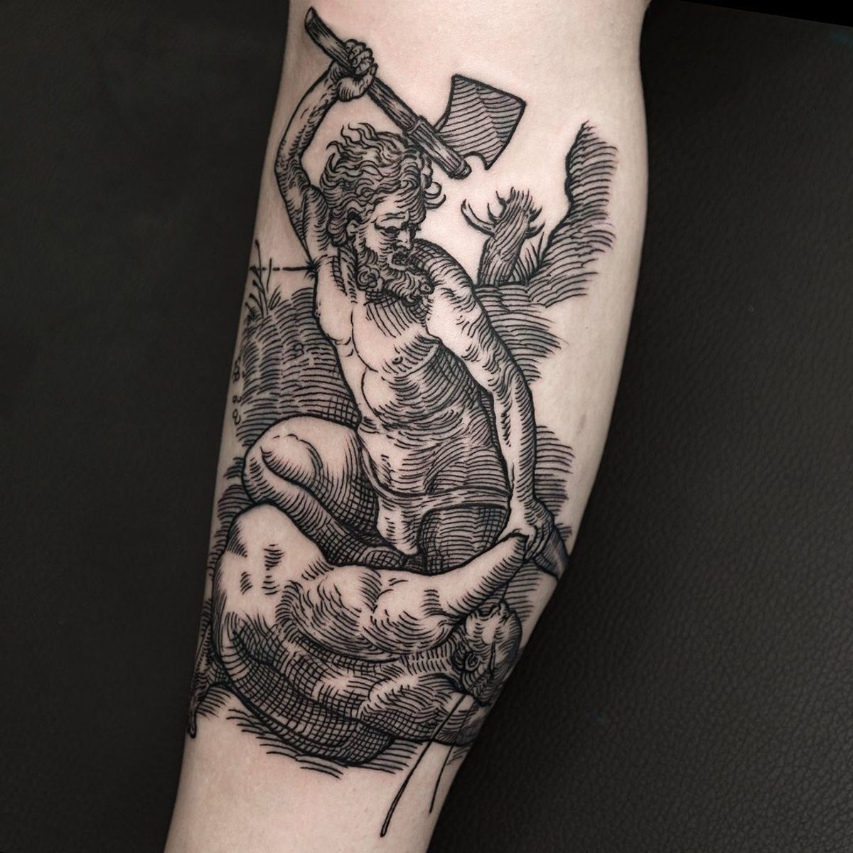 Tattoo uploaded by Terence Lim • Cain and Abel tattoo by Ilja Hummel # ...