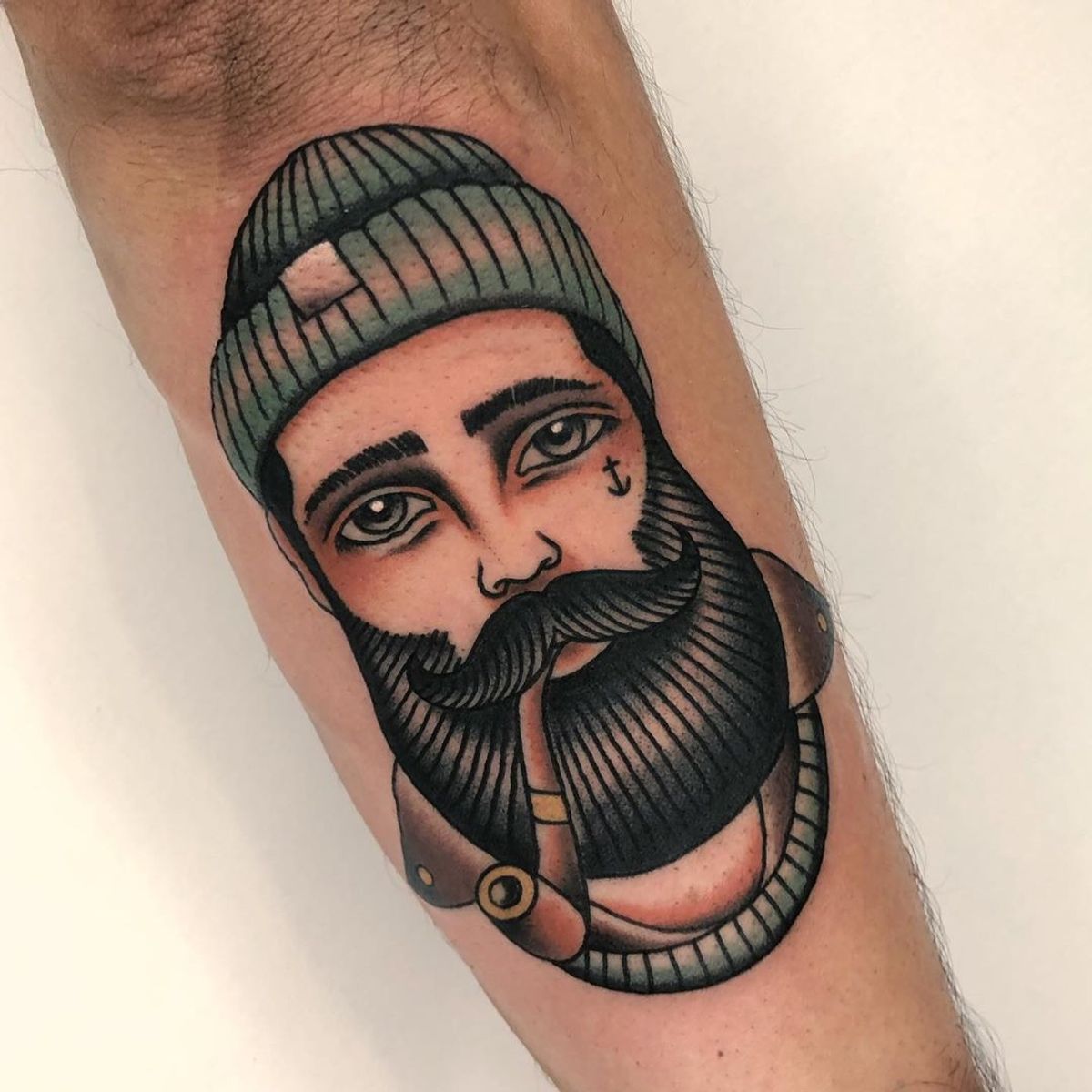 Tattoo uploaded by Jonathan Van Dyck • Sailor head by Manuel Sierra # ...