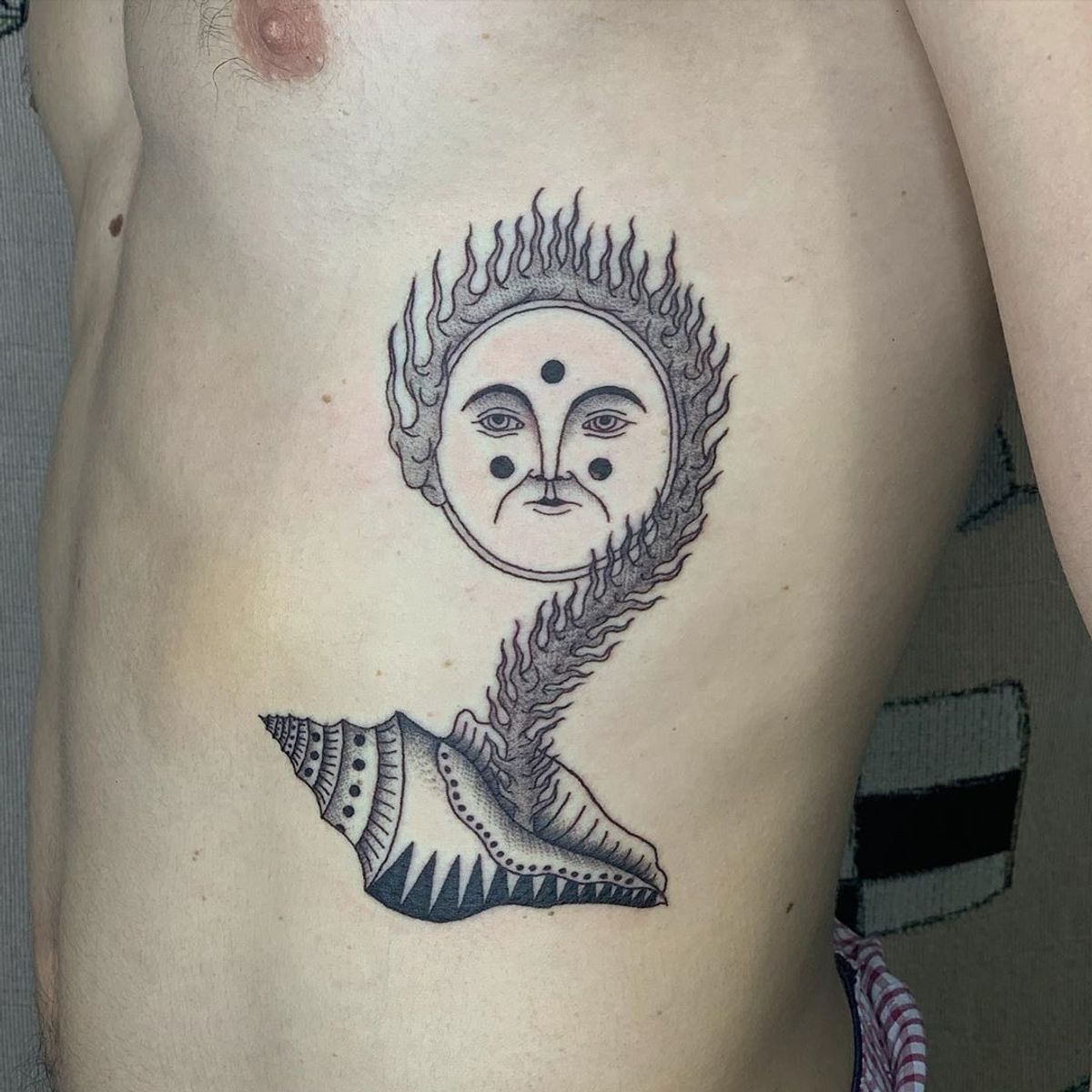 Tattoo uploaded by Justine Morrow • Conch shell tattoo by Inaki Aires # ...