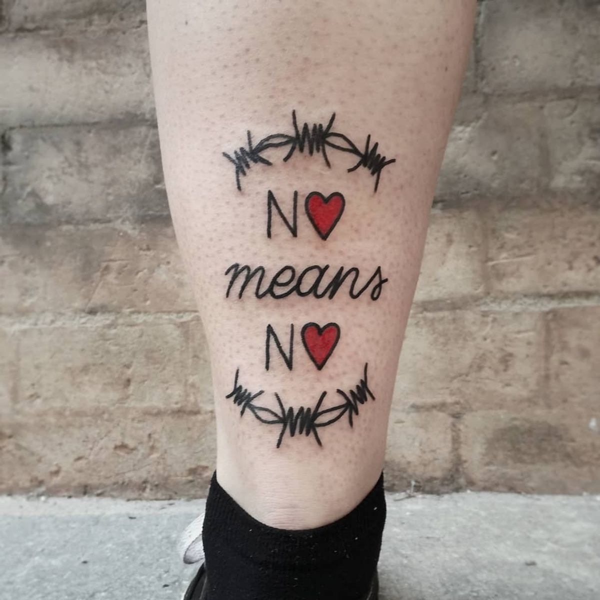 Tattoo uploaded by Jennifer R Donnelly • No means no tattoo by Jennifer ...
