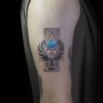 Tattoo uploaded by Tattoodo • Scarab tattoo by Rustie WIlson # ...