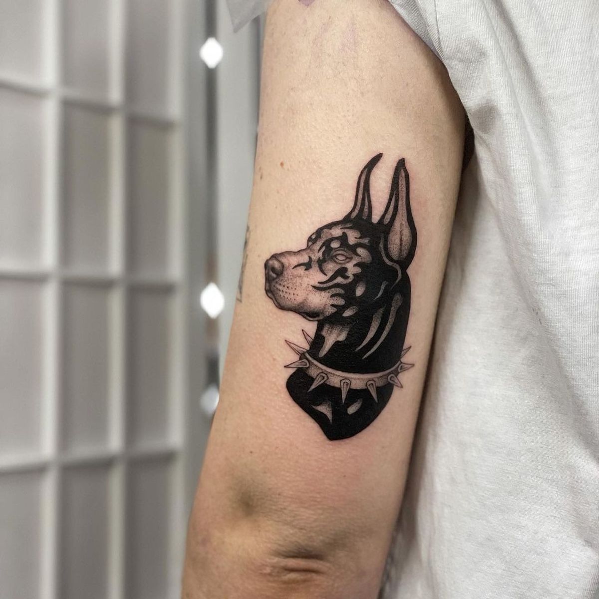 Tattoo uploaded by Tattoodo • Doberman tattoo by kyle.adamsss # ...