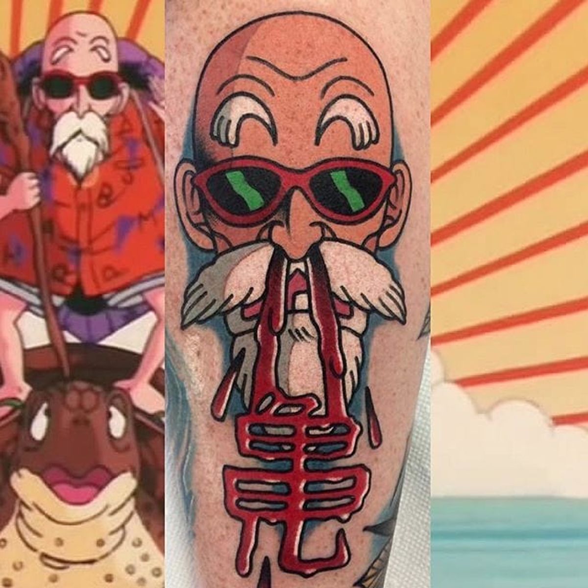 Tattoo uploaded by Xavier • Master Roshi tattoo by Adam Perjatel. # ...