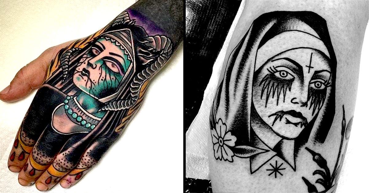 Scary Nun Tattoos