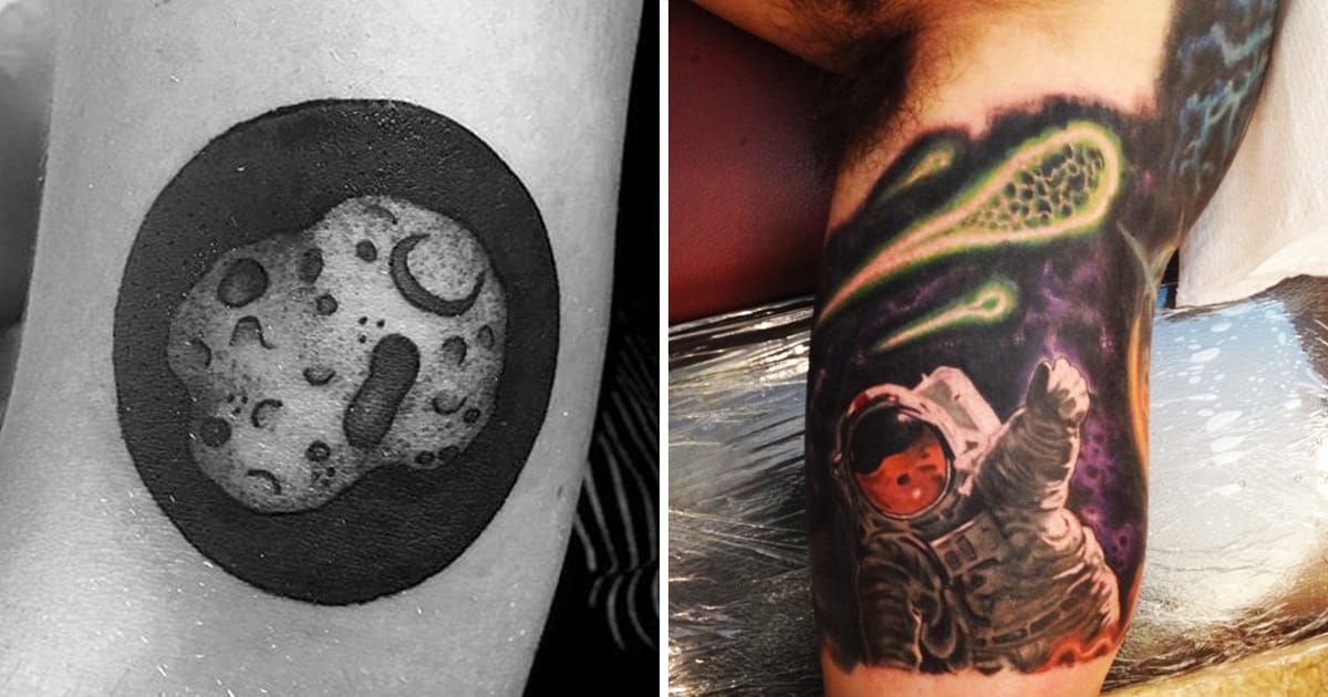 Asteroid Hitting Earth Tattoos