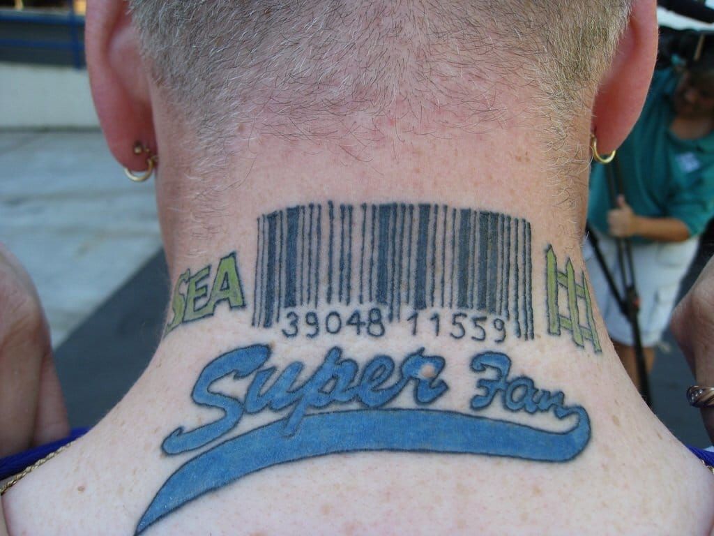 Barcode Neck Tattoos Tattoo Uploaded By Zulu Lyons • Tattoodo