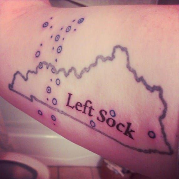 Kentucky Tattoo State Outline Tattoo Temporary By Insanityink