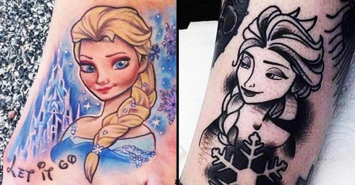 Zombie Elsa Tattoos