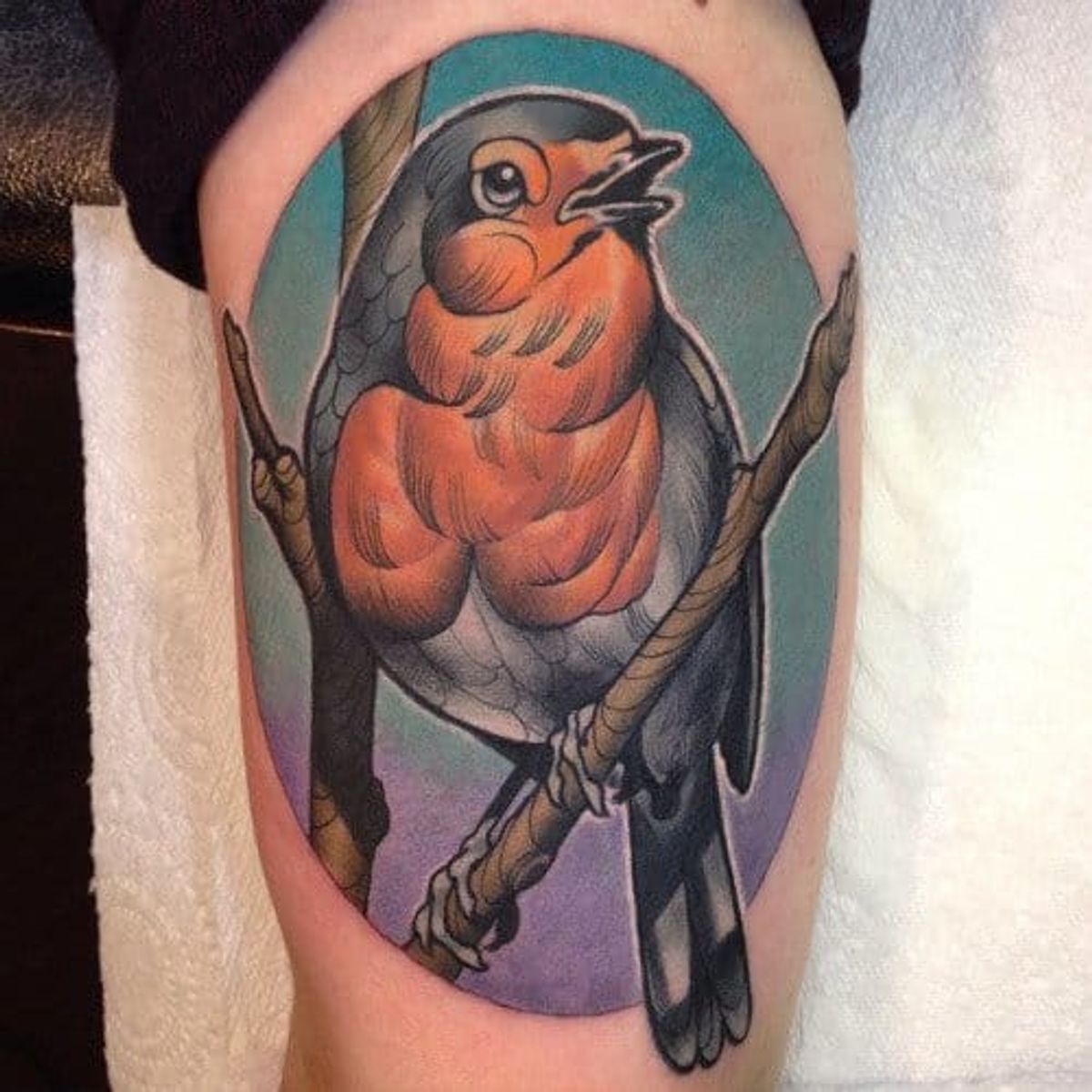 Traditional Robin Tattoo