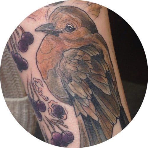 Geometric Robin Tattoos
