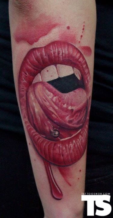 Sexy Lips Tattoo Design
