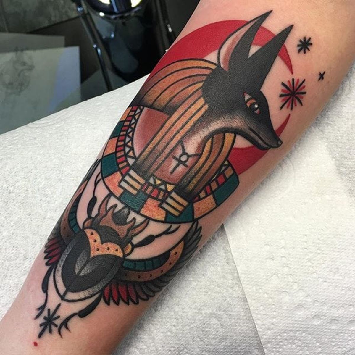Tattoo uploaded by Tattoodo • Tattoo by Josh Foulds #joshfoulds #anubis ...