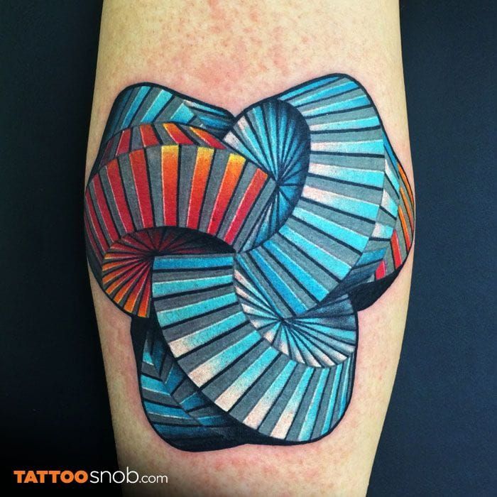 Colorful Geometric Tattoos