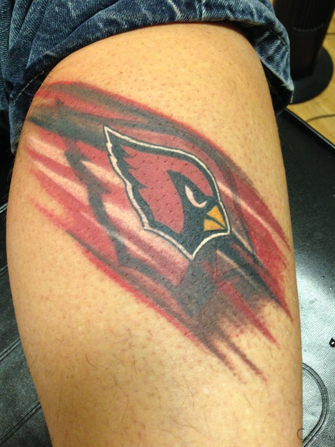 Nfc Tattoos Eagles Tatman' Gets Super Bowl Tattoo On Both Sides Of His