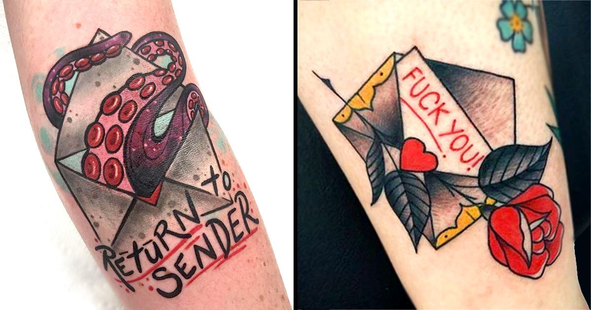 Traditional Envelope Tattoos