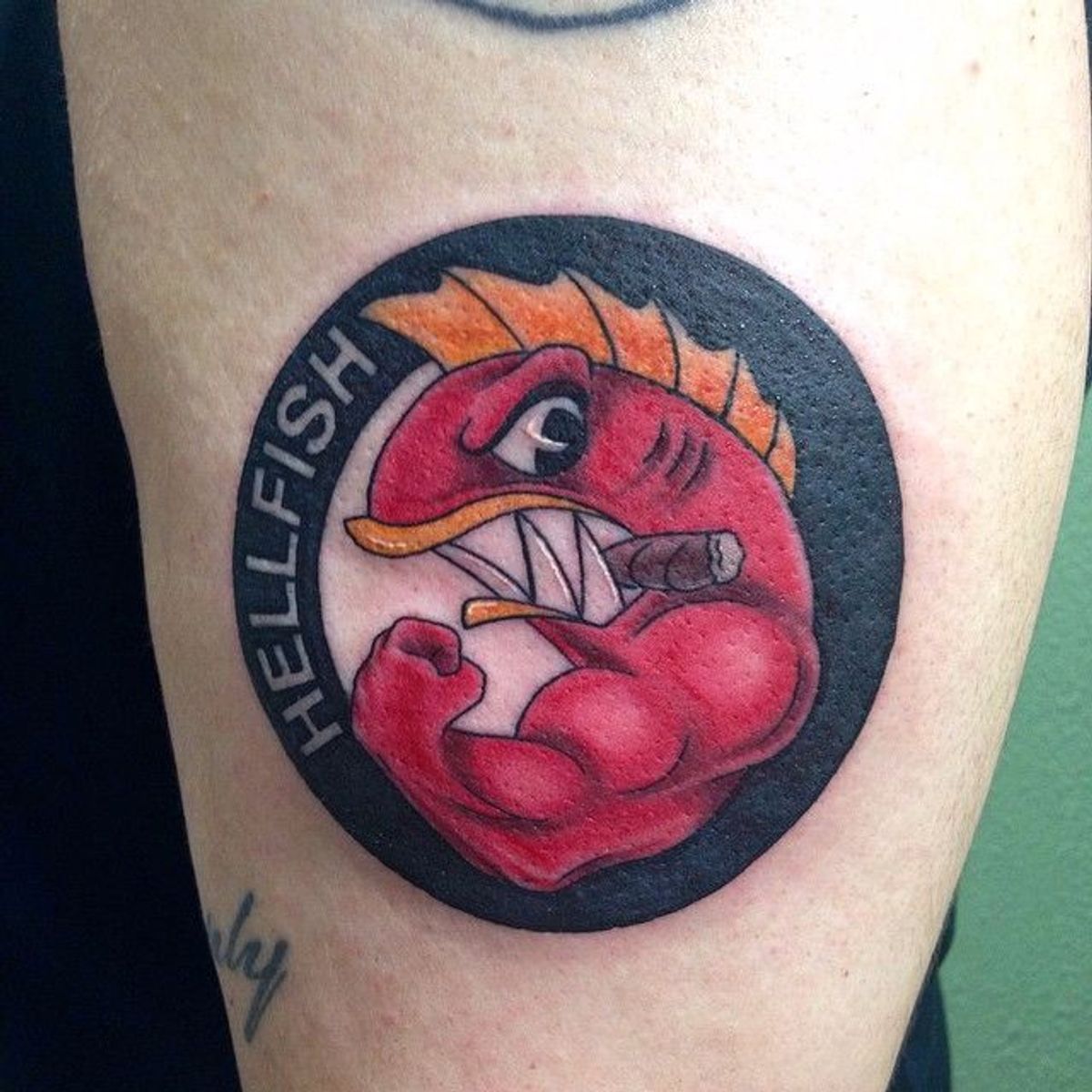 Tattoo uploaded by Charlie Connell • Hellfish Design by Audrey Tattooer ...