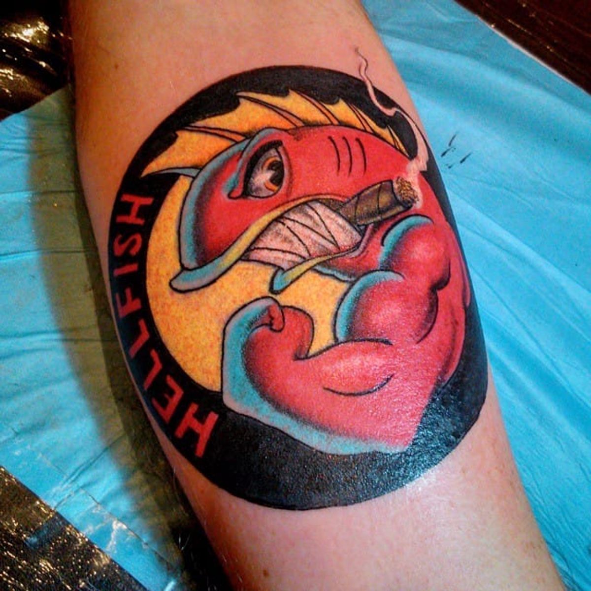 Tattoo uploaded by Charlie Connell • Hellfish Design by Juanjo Ponce # ...