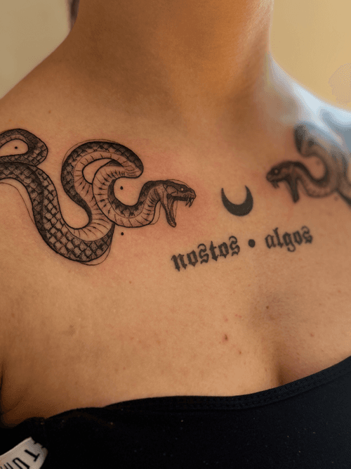 Snake Chest Tattoo • Tattoodo