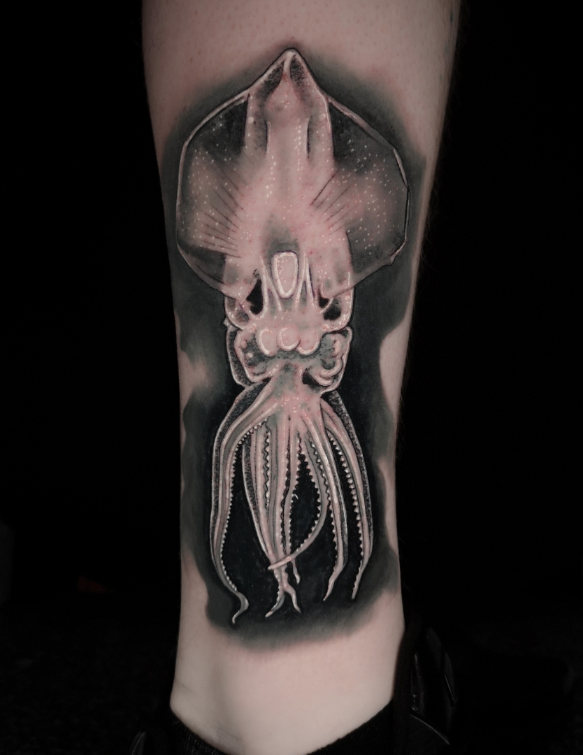 Realistic Xray Squid Tattoo • Tattoodo