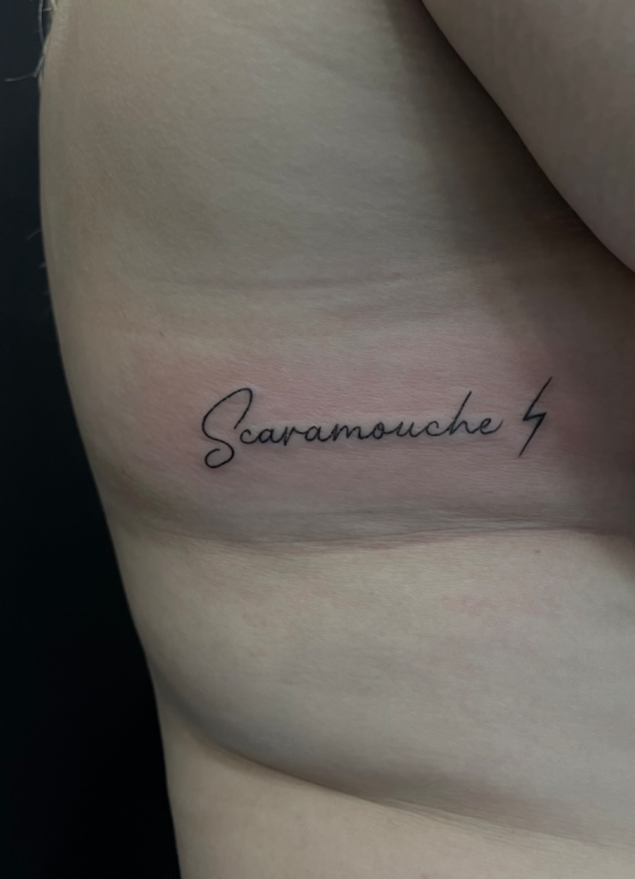 Delicate Script Tattoo by Marc Caplen • Tattoodo