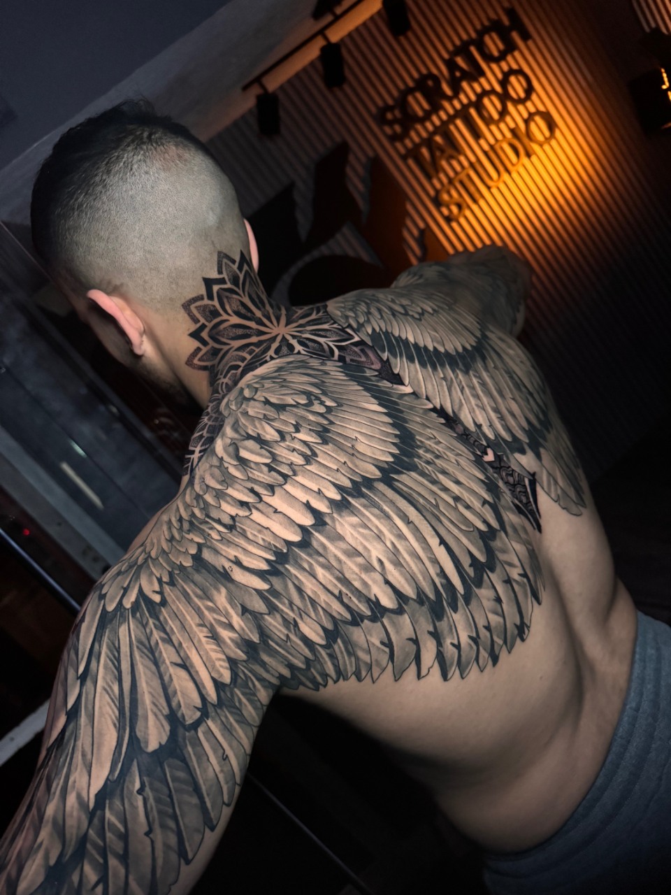 Wing Back Tattoo • Tattoodo