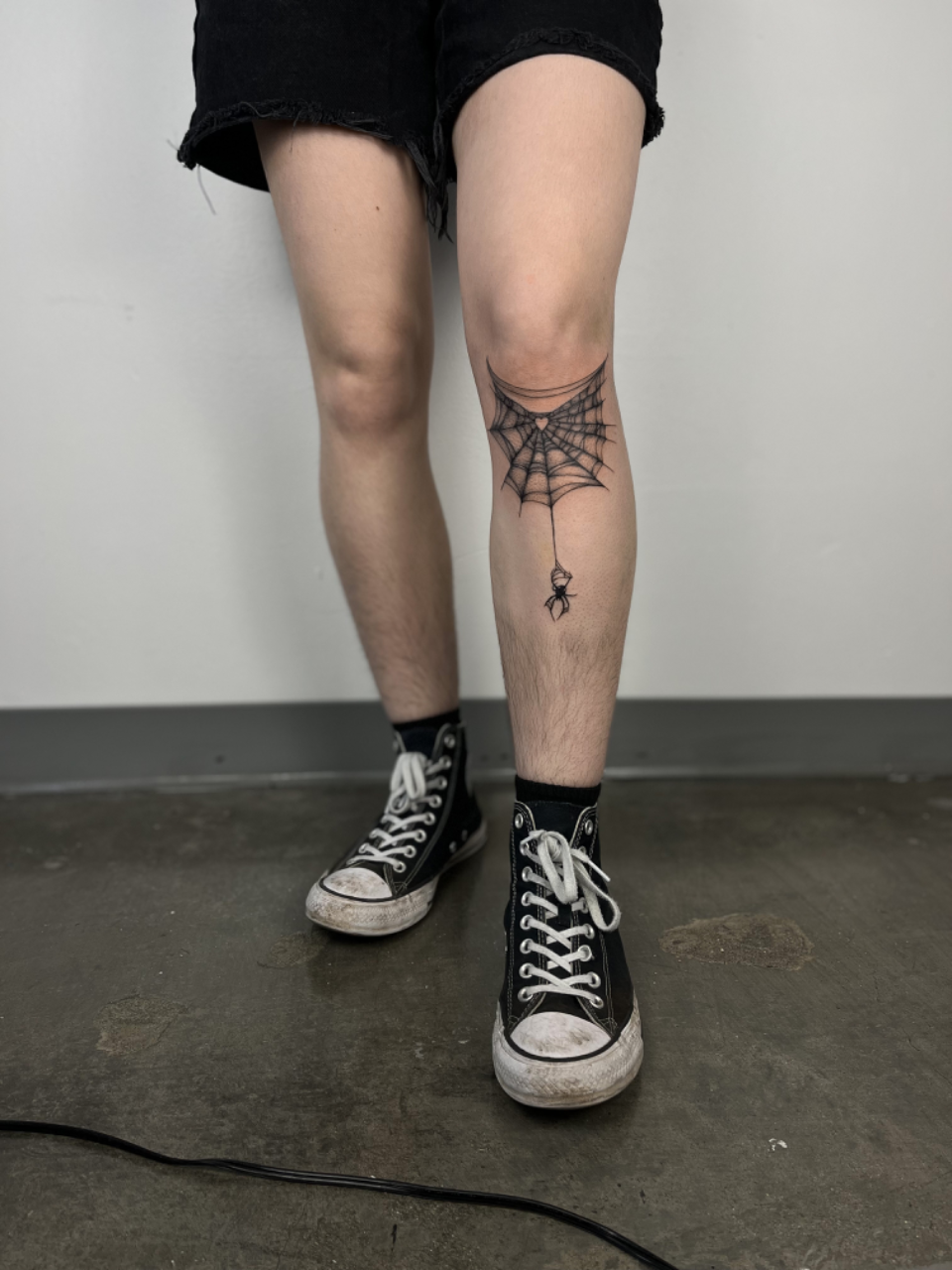 Spider leg tattoo - Bronctattooaus.com