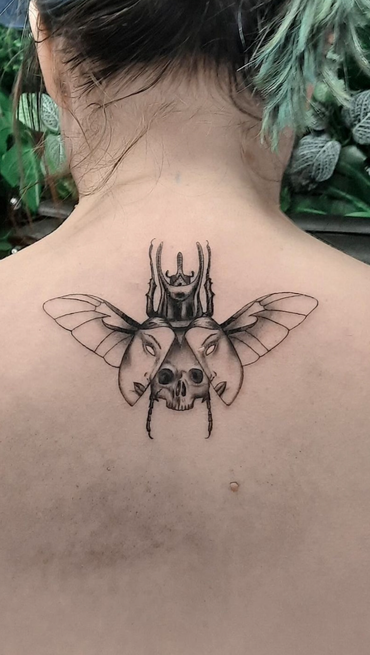 Insect Death Mask Tattoo • Tattoodo