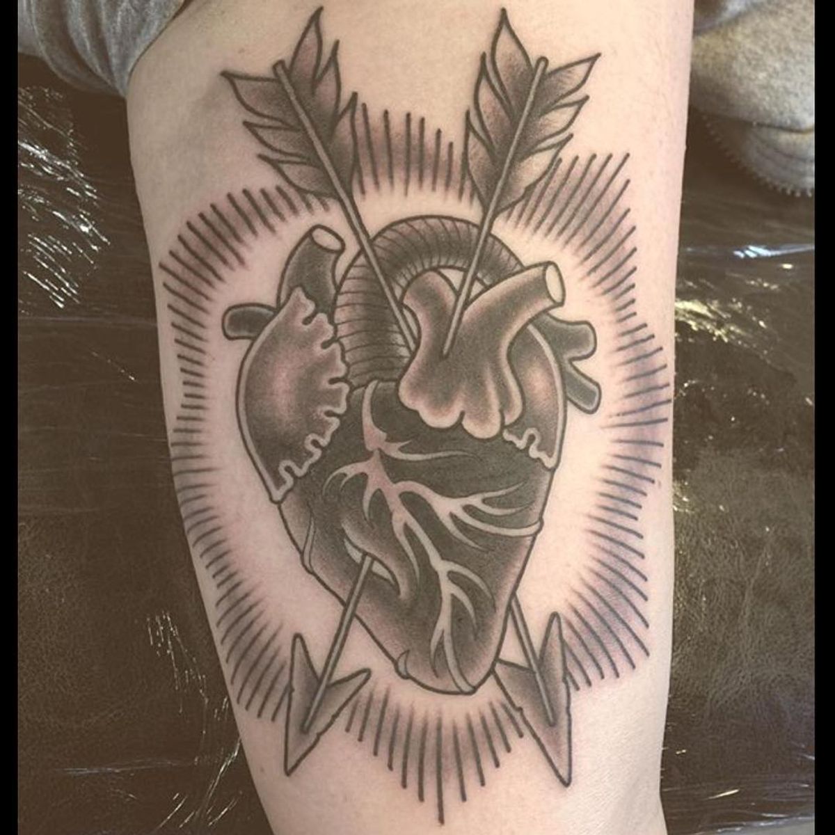 Tattoo uploaded by Saints & Sinners • BNG heart tat by glessnertattoo ...
