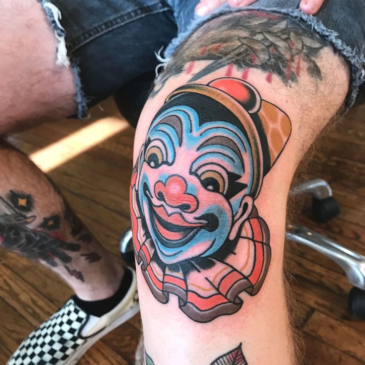 Tattoo uploaded by True Hand Society • #traditional #clown • Tattoodo