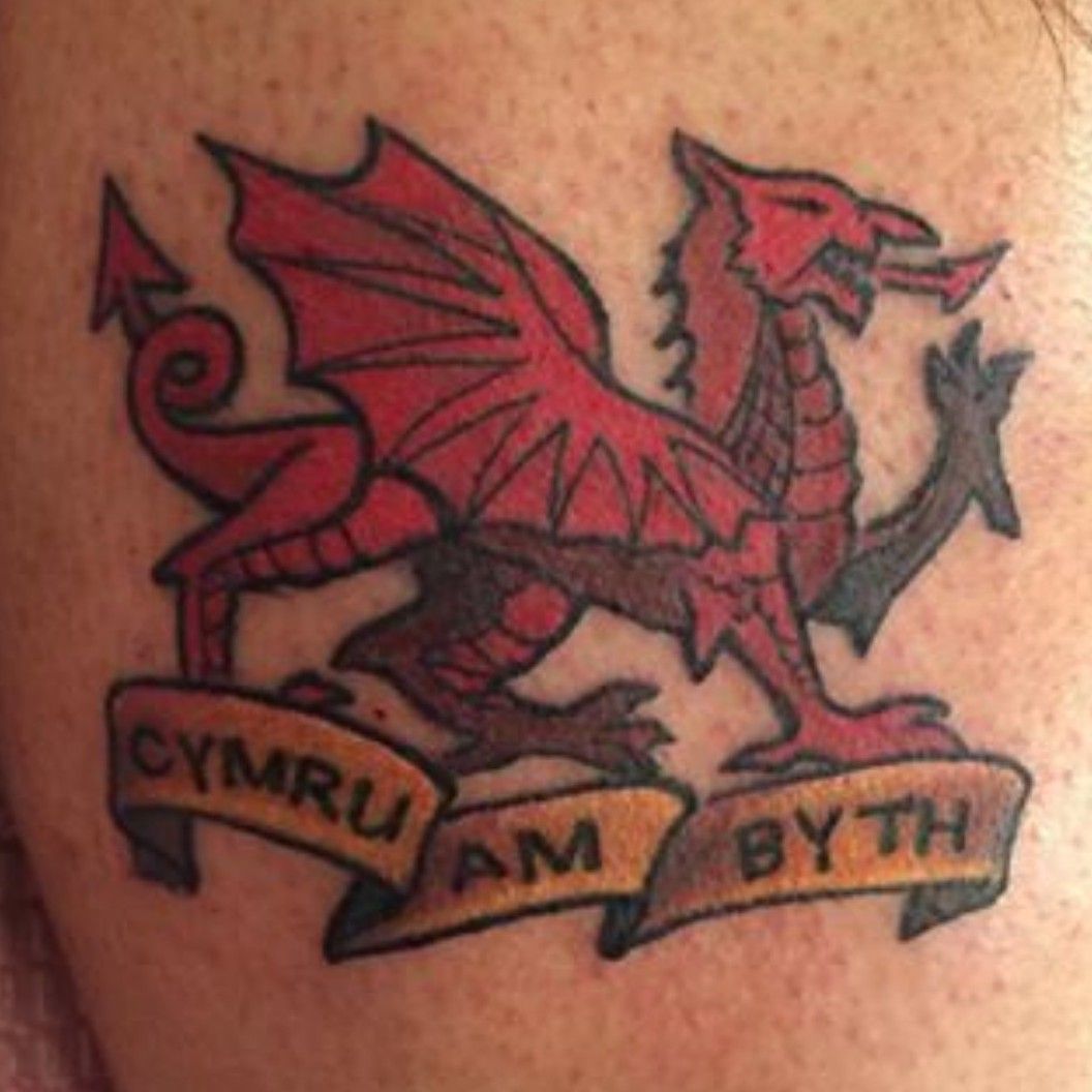 Welsh Flag Tattoo