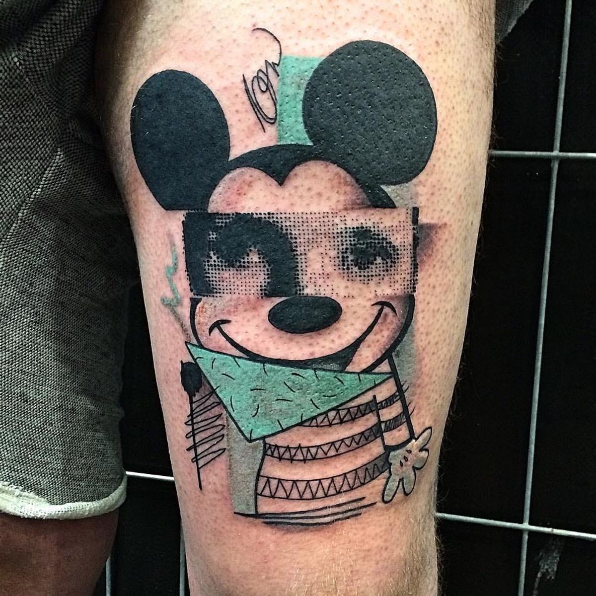 Tattoo uploaded by Tattoodo • Mash up Mickey Mouse. Tattoo by ...