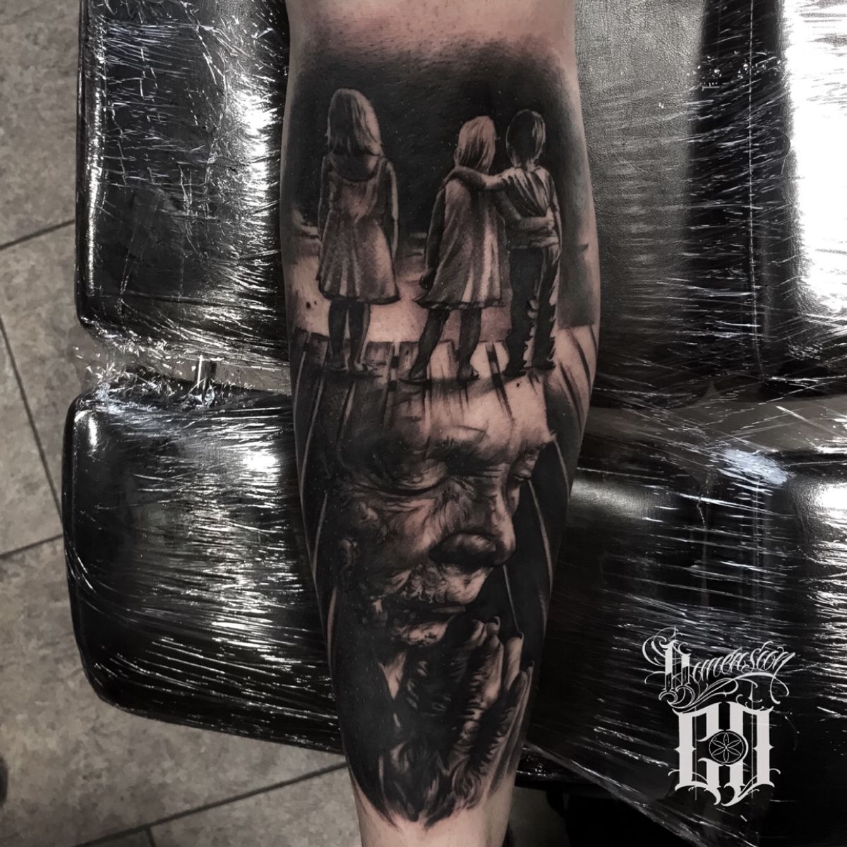 Tattoo uploaded by B-Grey • Old man tattoo #oslo #norway • Tattoodo