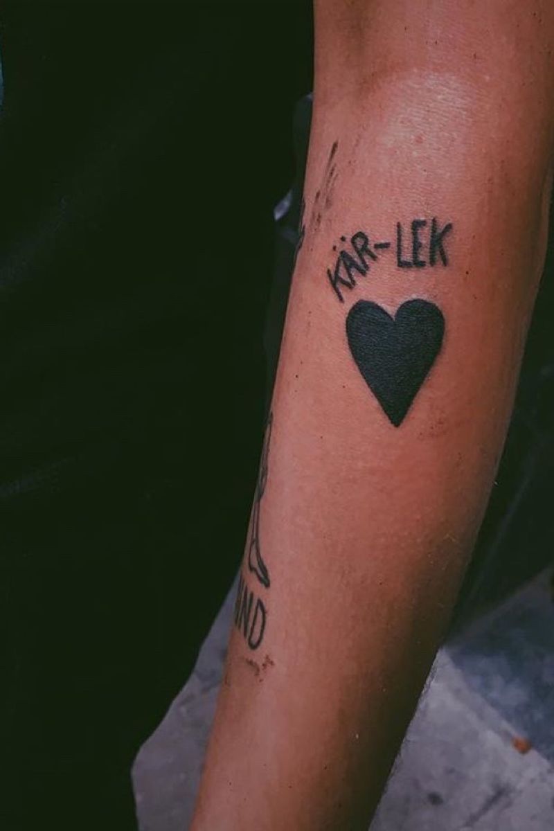 Tattoo uploaded by Max • Kär-lek by Thure Melander Mhuretelander@gmail ...