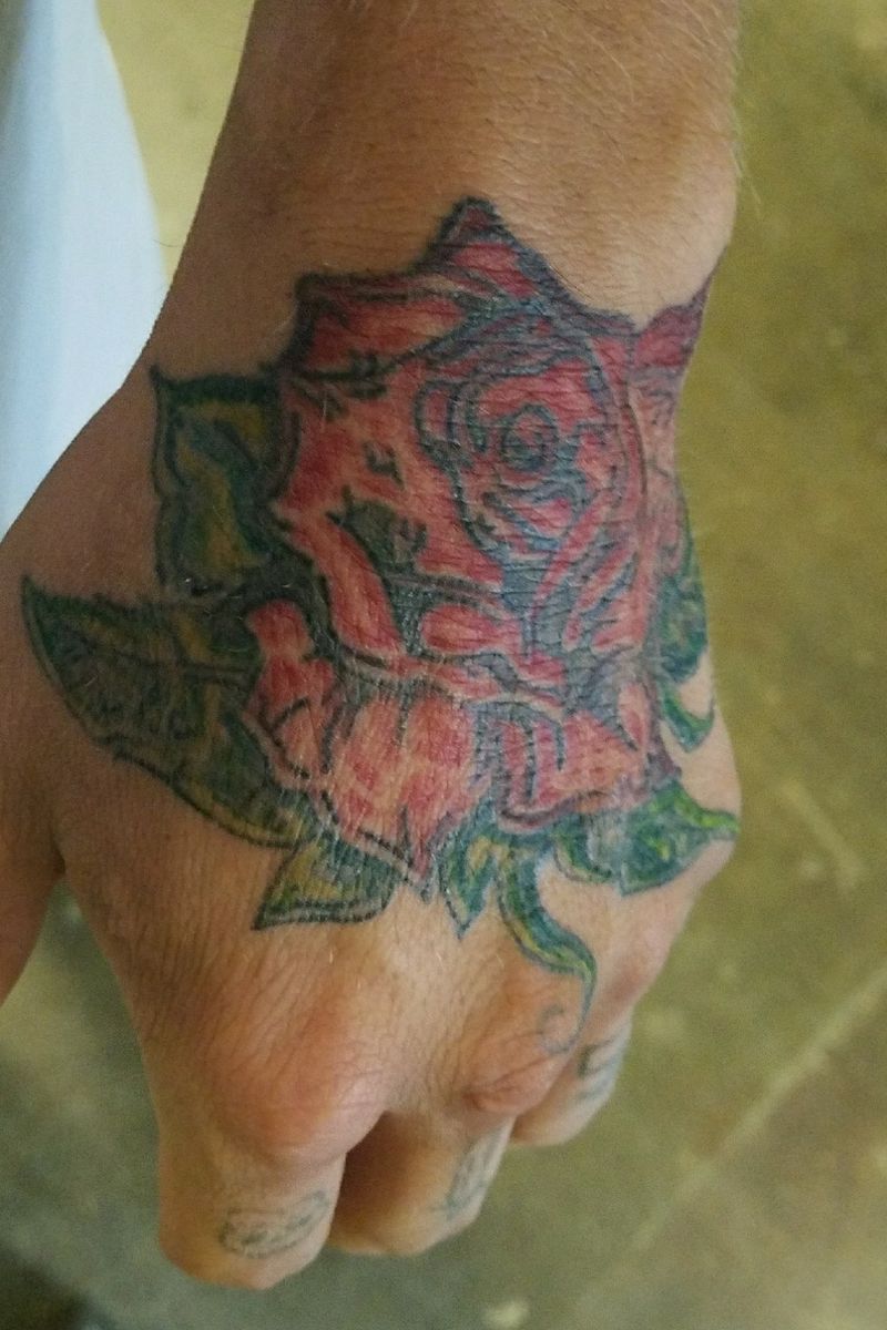 Tattoo uploaded by Michael Parrett • Pretty happy with my rose. (Self ...