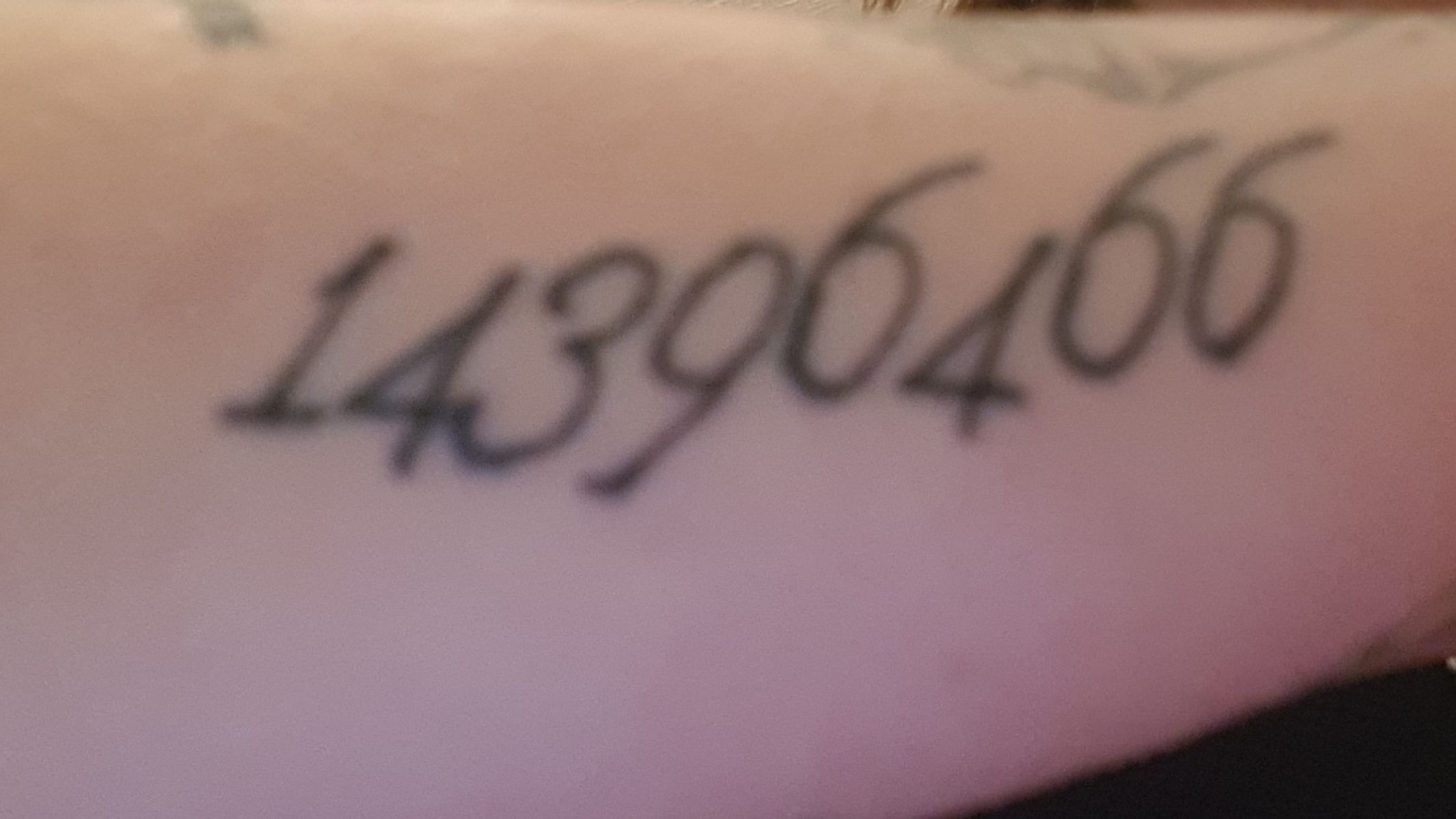 Tattoo uploaded by Steph Blundell • Grandad's army number • Tattoodo