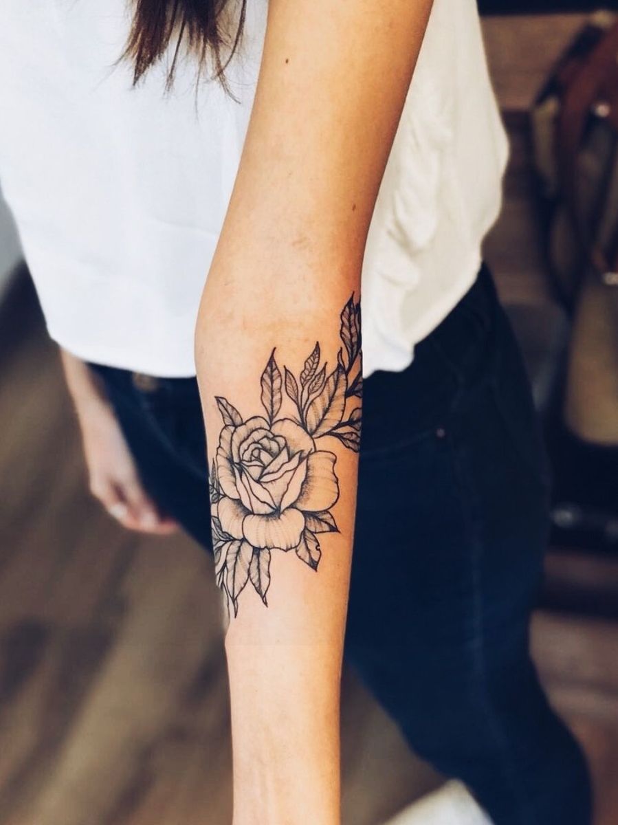 Tattoo uploaded by Kandace Rose • Rose Diagonal Arm Band • Tattoodo