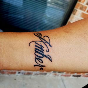 Tattoo uploaded by Black Heart Art & Tattoo Studio • Simple name tattoo ...