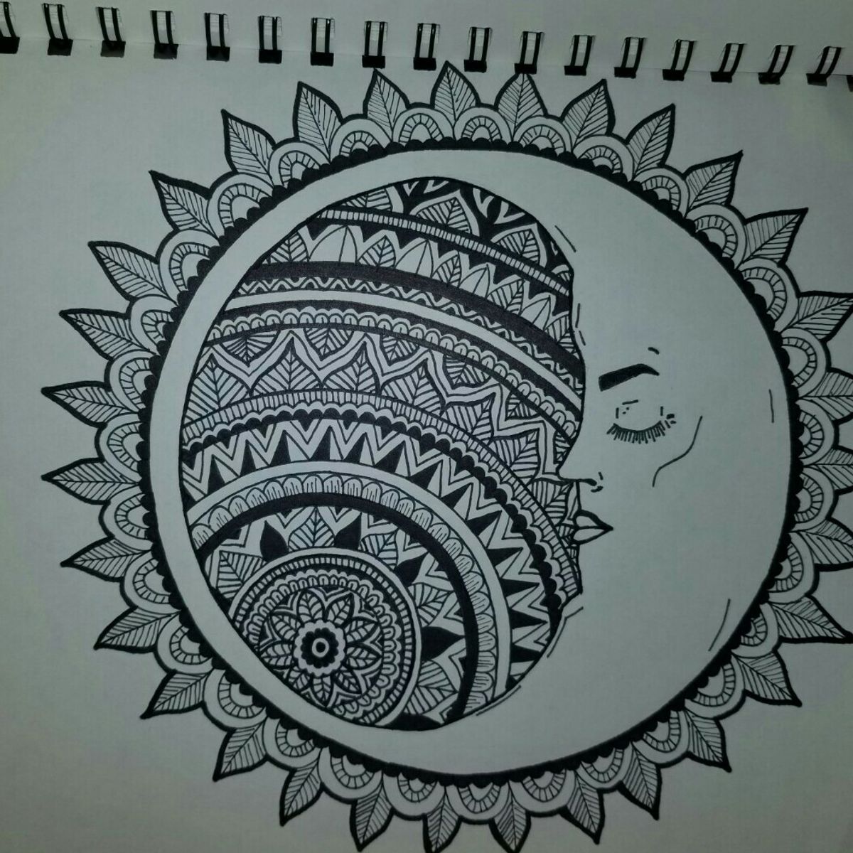 Tattoo uploaded by A loud Italian • Moon with Moroccan background ...