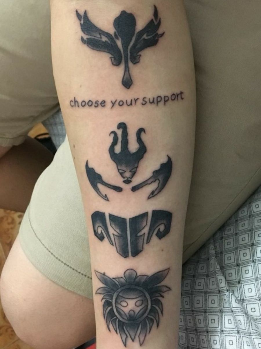 Tattoo uploaded by Felippe Oliveira • #lol #leagueoflegends #suppport # ...