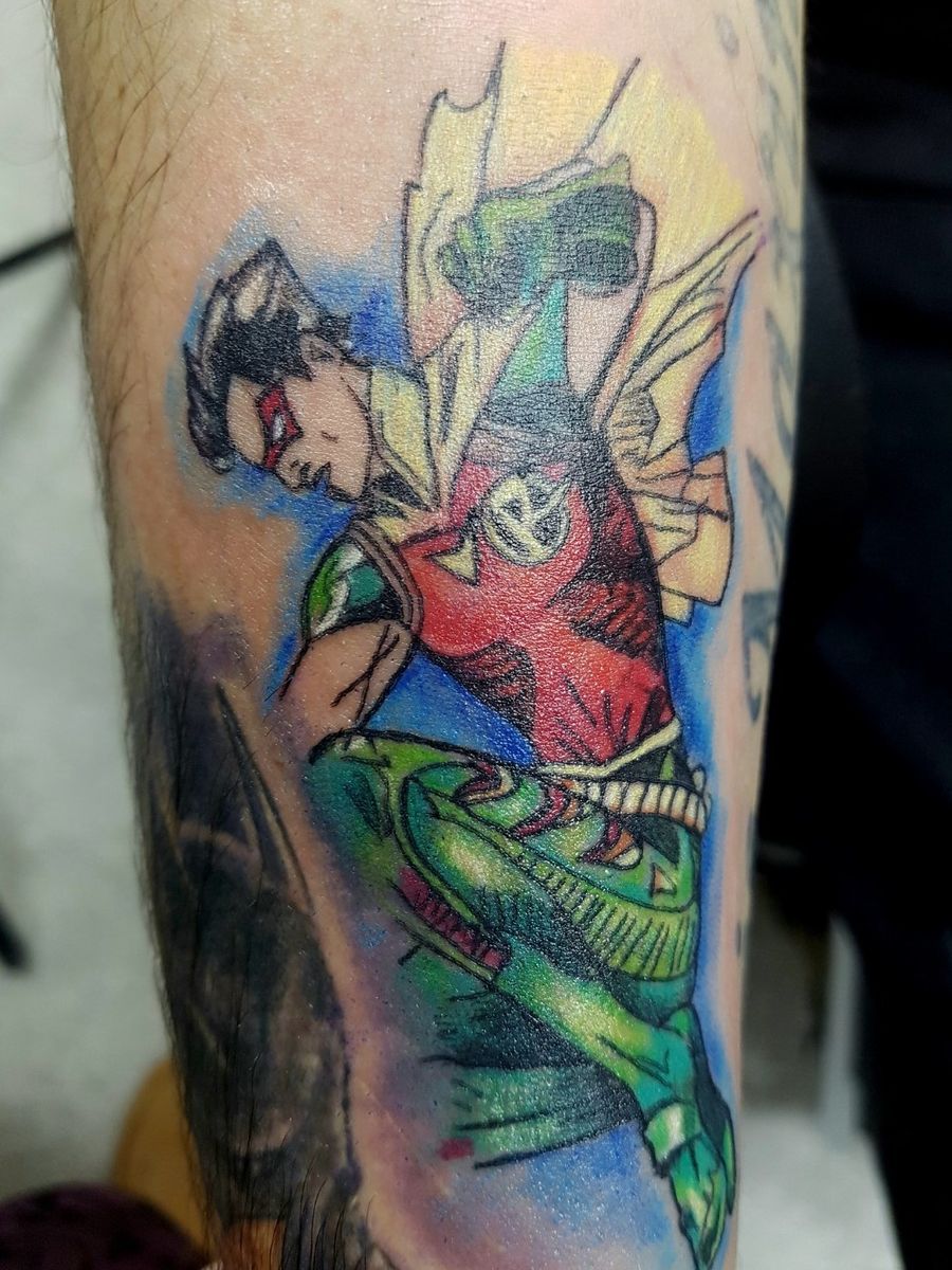 Tattoo uploaded by Natalie Steele • 2017 Robin DC Comics tattoo by me ...