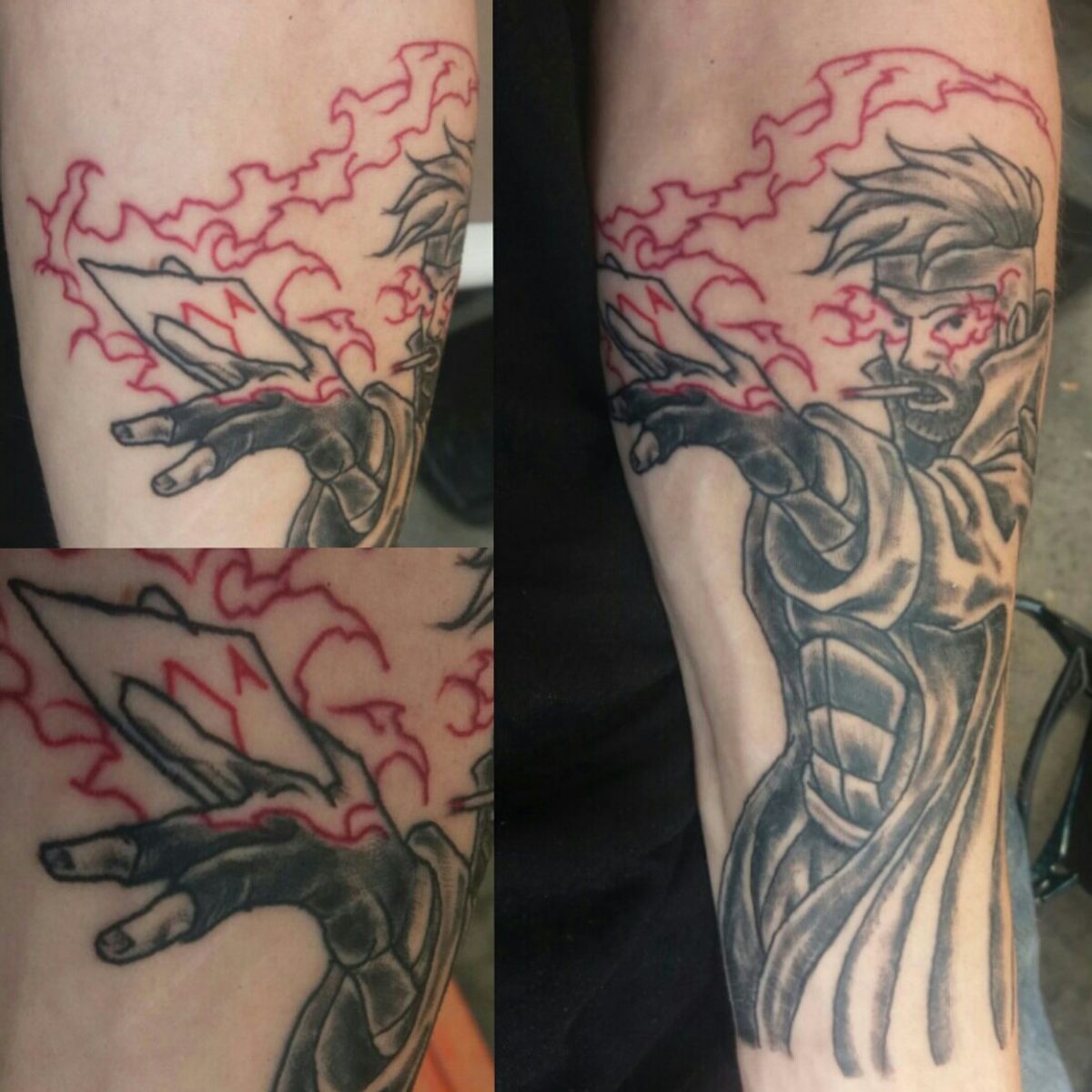 Tattoo uploaded by Turtle Style Tattoo Company • X-Men Gambit in ...