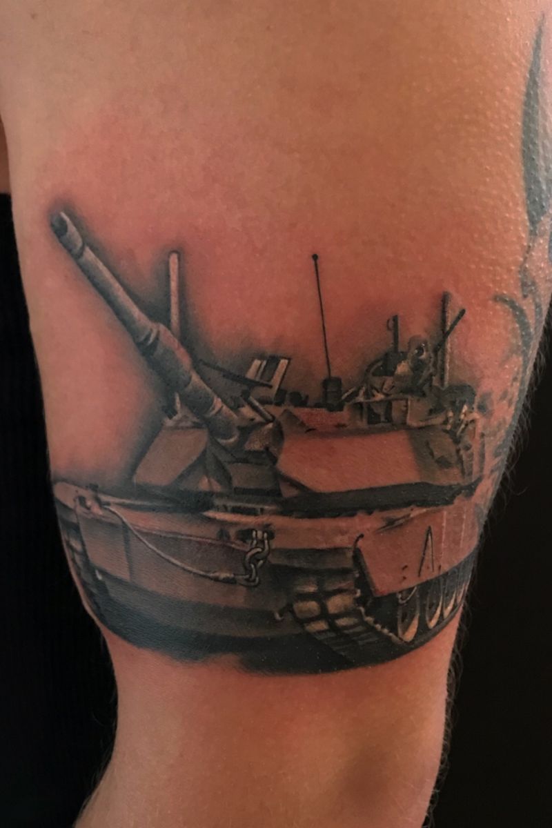 Tattoo uploaded by Pablo • USMC M1A1 Tank • Tattoodo