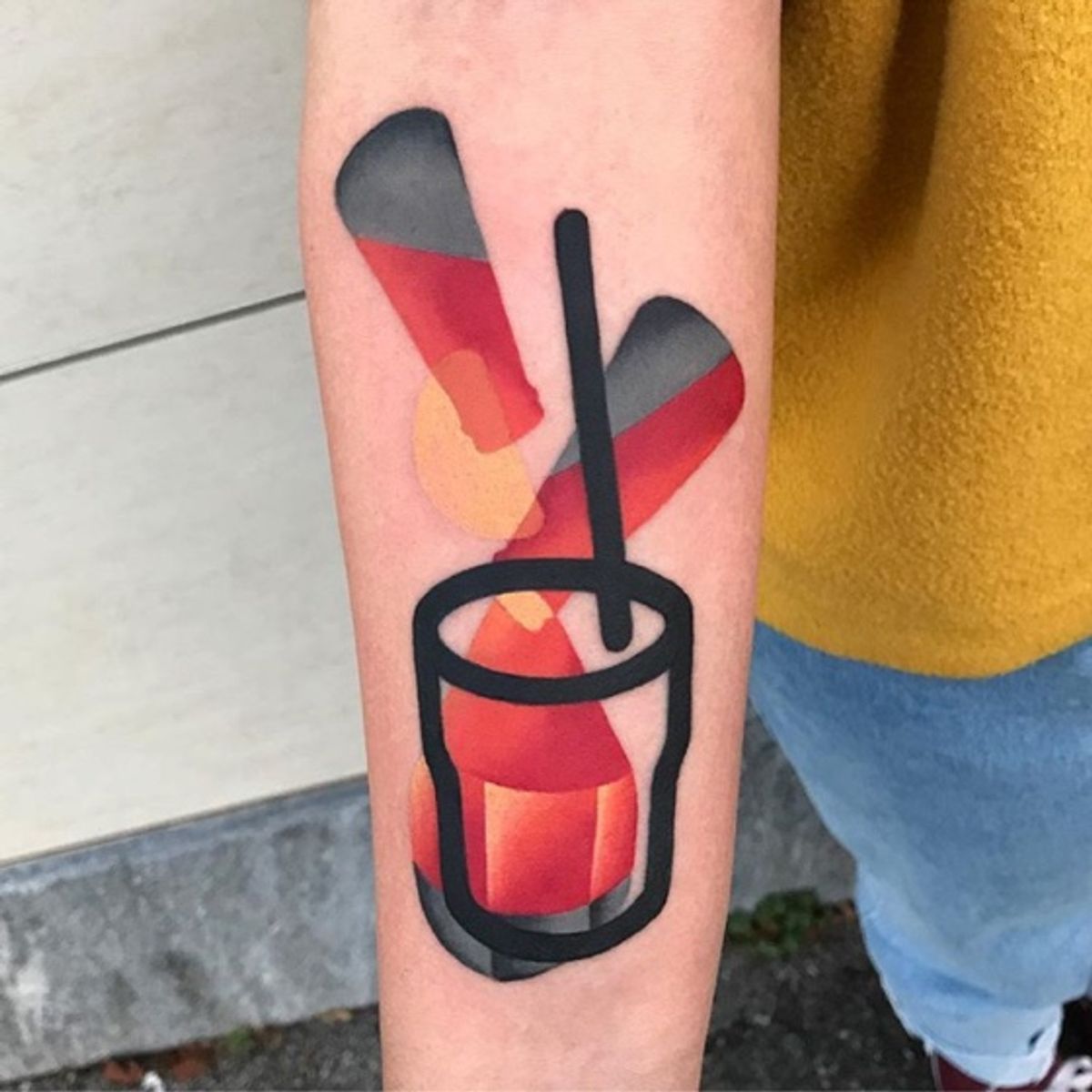 Tattoo uploaded by MAMBO • CAMPARI. DESTRUTTURATO STYLE. Done at Mambo ...