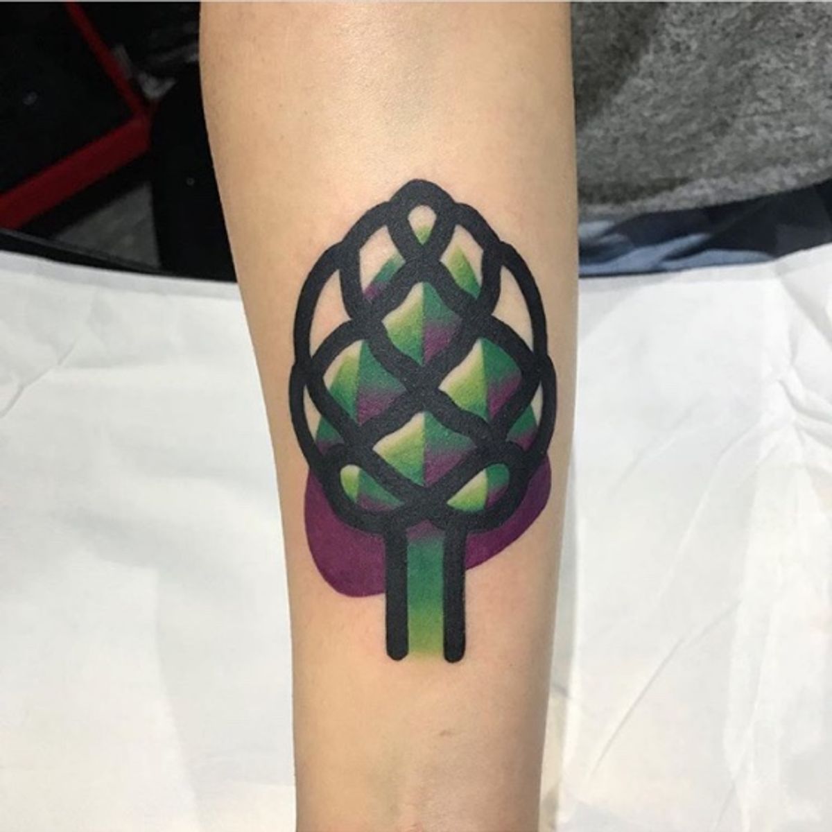 Tattoo uploaded by MAMBO • ARTICHOKE DESTRUTTURATO STYLE. Done at Mambo ...