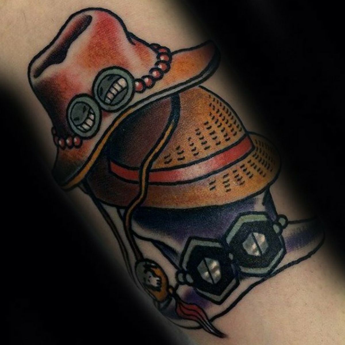 Tattoo uploaded by ashfair69 • Luffy, Asce, and Sabo's hats • Tattoodo