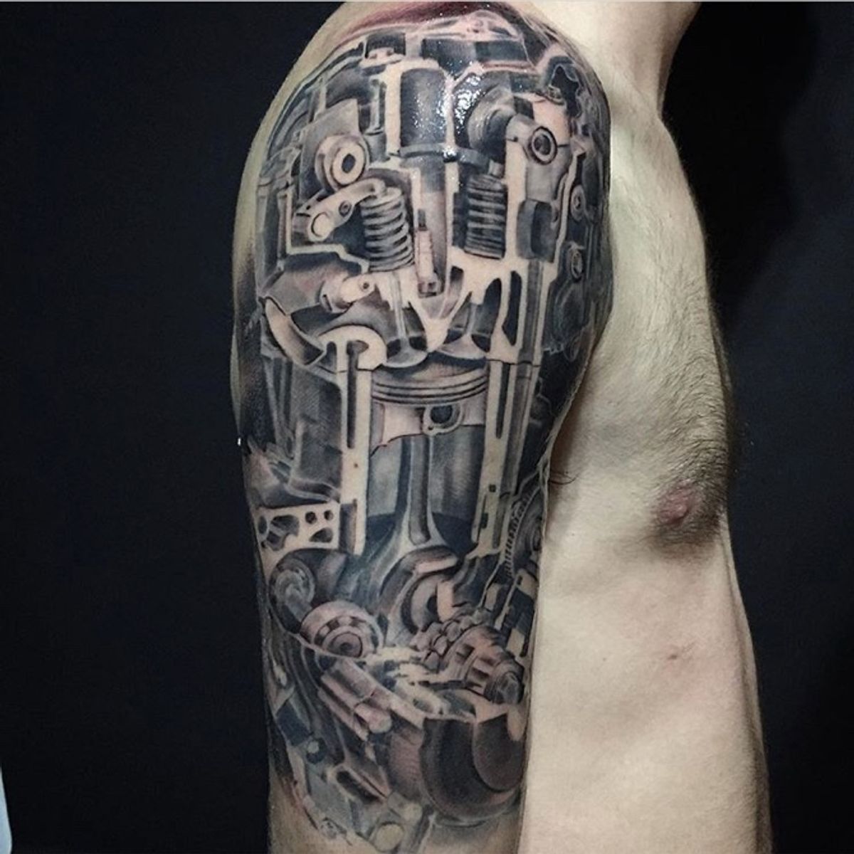 Tattoo uploaded by Logan Smith • Motocycle engine • Tattoodo