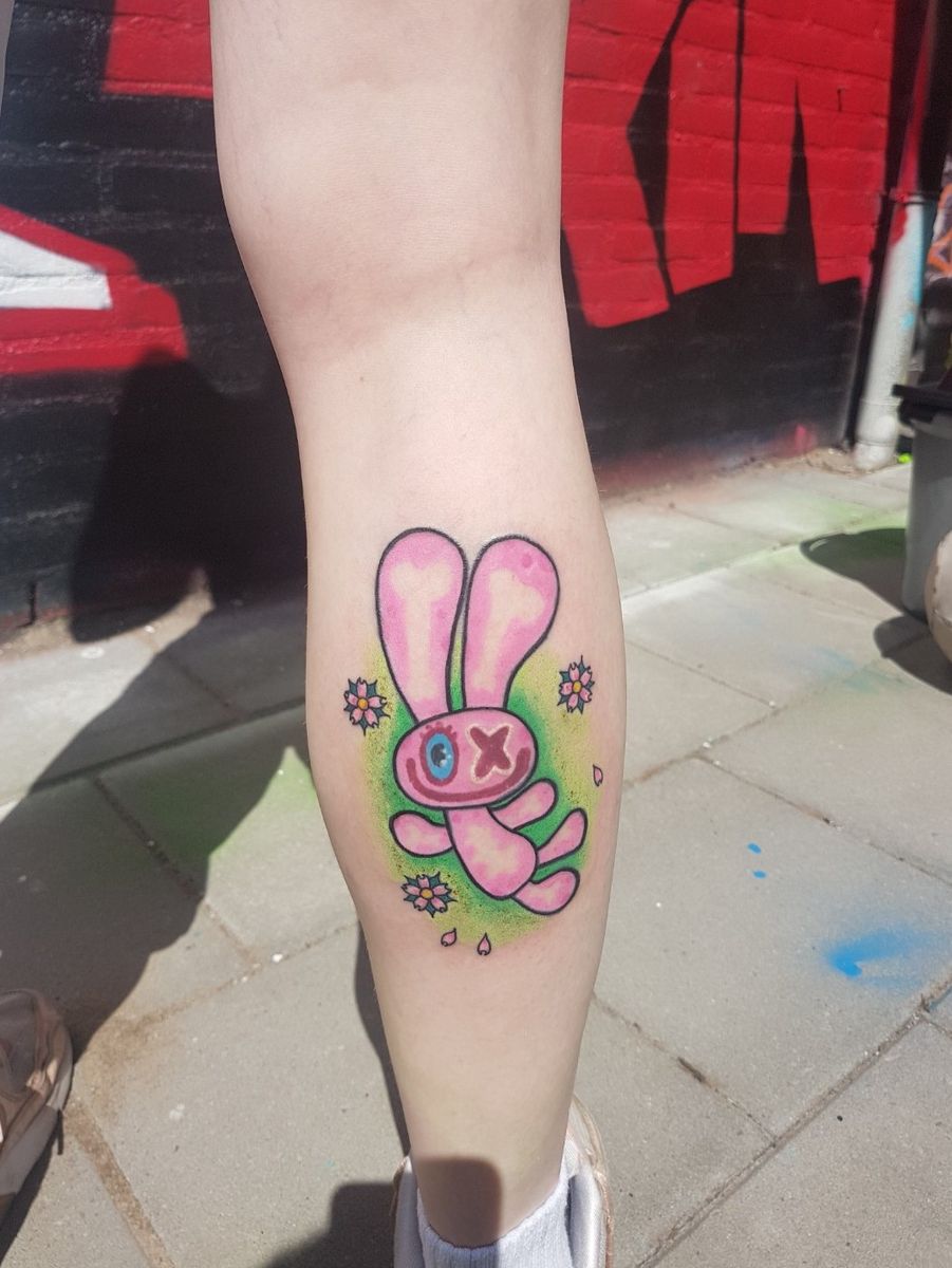 Tattoo uploaded by Ink by Tiny • Dead bunny meets OXalien • Tattoodo