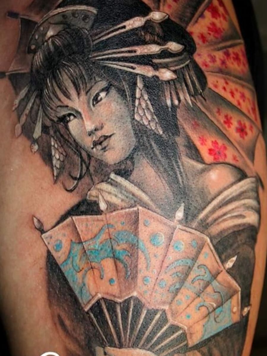 Tattoo uploaded by Sabina Tattoo Veronica Rao • gheisha tattoo • Tattoodo