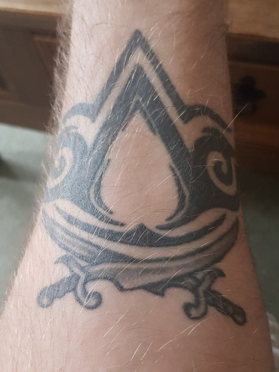 Tattoo uploaded by Angel Dutrieux • My tribal assassin's creed with a ...