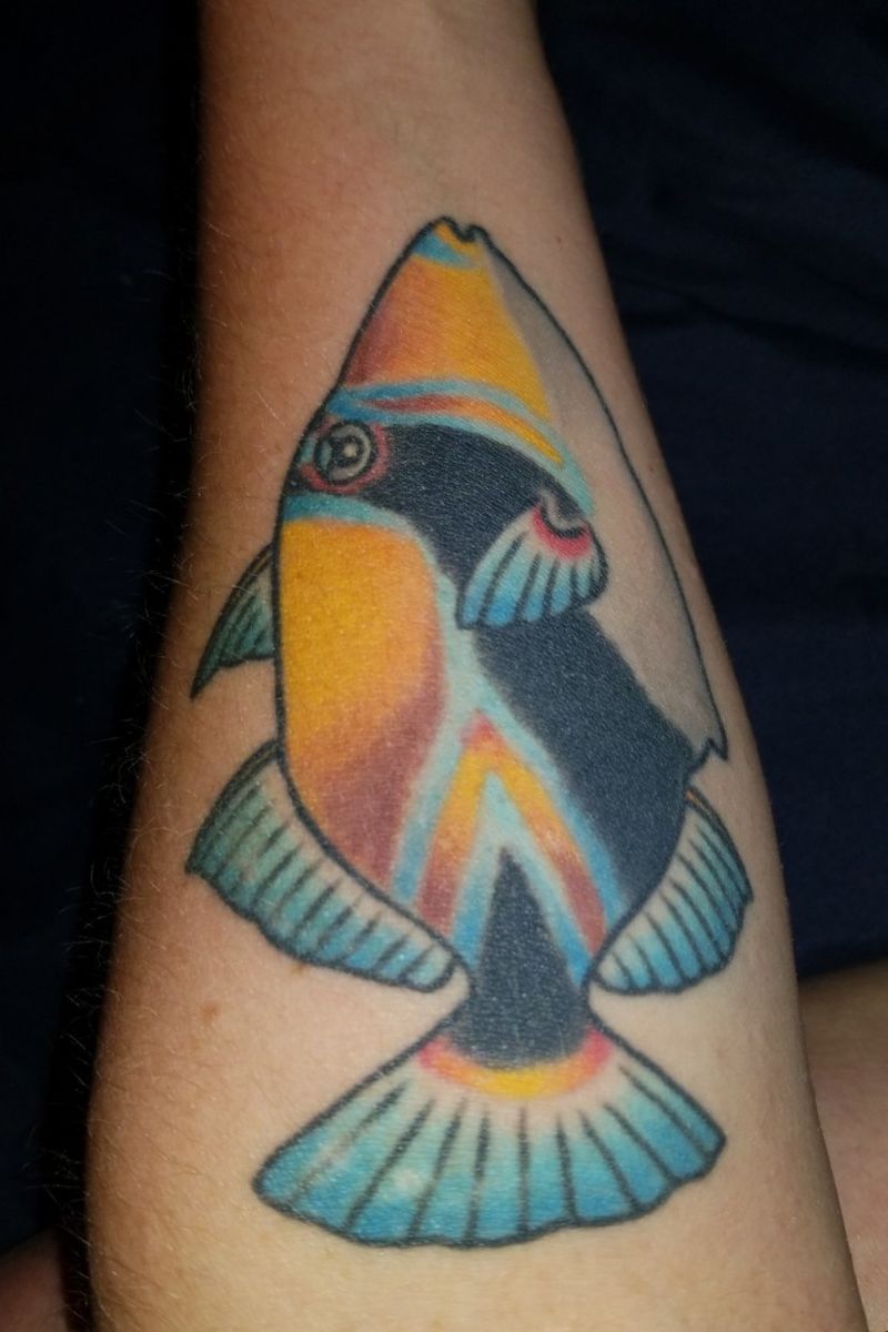 Tattoo uploaded by Maui Love • Trigger fish from maui • Tattoodo